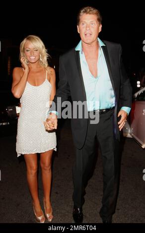 David Hasselhoff, ancien « Baywatch », et sa petite amie Hayley Roberts ...
