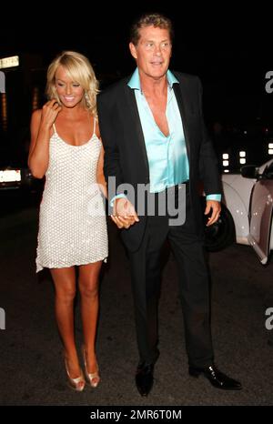 David Hasselhoff, ancien « Baywatch », et sa petite amie Hayley Roberts ...