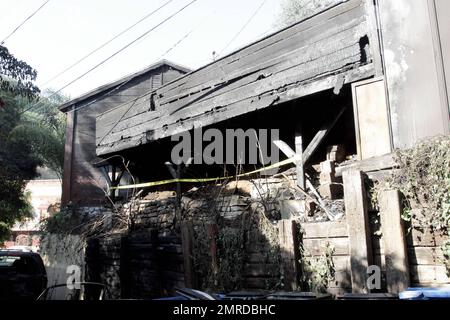 Vues générales de l'ancienne maison de Jim Morrison, légende du rock, après qu'elle ait été ...