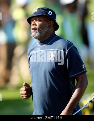 L'acteur Samuel L. Jackson joue dans le tournoi de golf sur invitation ...