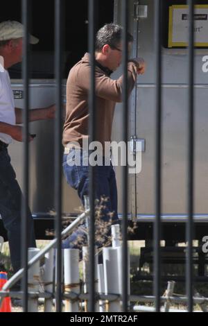 L'acteur Steve Cerrell fait une pause dans le tournage de son nouveau ...