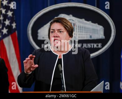 Assistant Attorney General Leslie R. Caldwell, center, of the Criminal ...