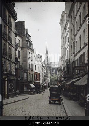 Paris (5), France rue Frédéric Sauton Photo Stock - Alamy