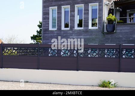 mur design clôture aluminium moderne barrière maison moderne protéger ...