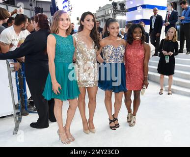 Members of the "Final Five" Rio Olympics gold medal winning U.S ...