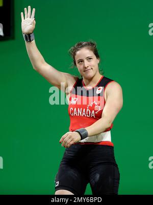 Marie-Eve Beauchemin-Nadeau of Canada, left, Hadiza Zakari of Nigeria ...