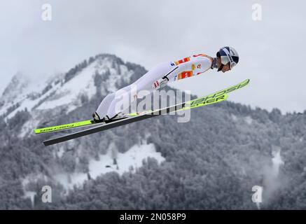 05 février 2023, Bavière, Oberstdorf: Ski nordique/combinaison: Coupe ...