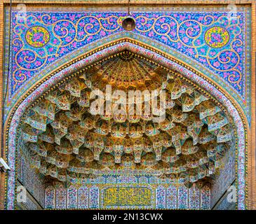 Portail de la foi, mosquée Vakil (Masjed-e Vakil), Shiraz, Iran, Shiraz, Iran, Asie Photo Stock ...