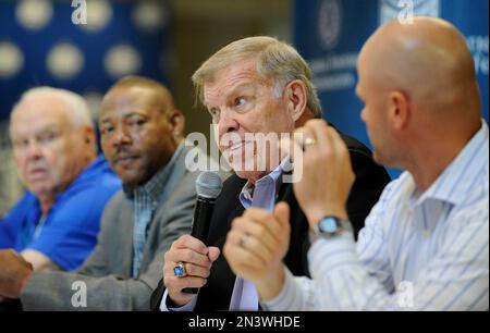Myron Shoate, sitting in for his deceased brother, college football ...