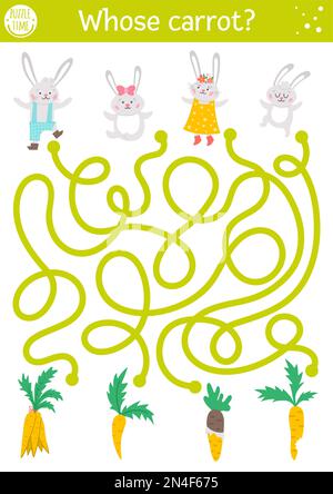 Labyrinthe de Pâques pour les enfants. Activités préscolaires de ...