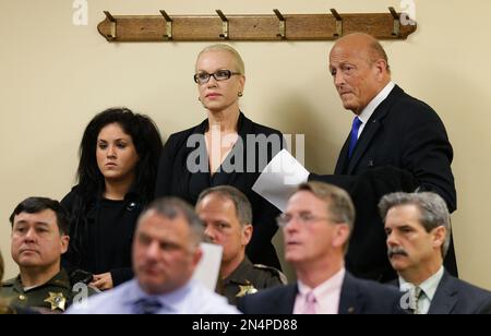 Jean Kasem, center, the wife of ailing radio personality Casey Kasem ...