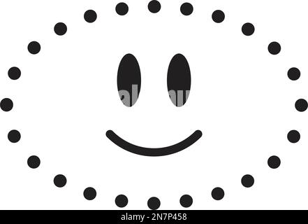 Forme elliptique en pointillés pour tracer des lignes pour les enfants ...