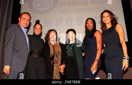 Symposium panelists (L-R) Vicangelo Bulluck, Debra Martin Chase, Neema ...