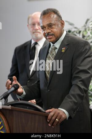 Retired Marine Corp Major General Anthony Jackson, right, takes the ...