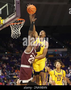 Shawn Phillips Jr. (34), joueur de la LSU Tigers, tire un flotteur lors ...