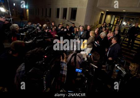 Dr. William Petit Jr., center, and his sister Johanna Chapman, left ...