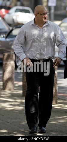 Rugby player Jacobus Stephanus "Bees" Roux leaves the Magistrate's ...