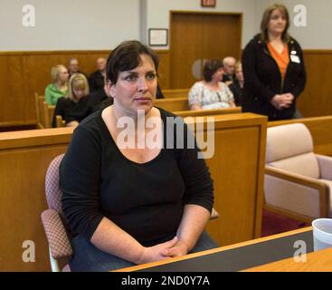 Mary Beth Harshbarger from Meshoppen, Pa., arrives at Supreme Court in ...