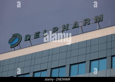 Poznan, Pologne - 16 février 2023 le siège social de GlaxoSmithKline à ...