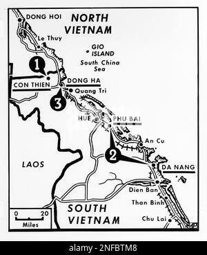 Des Marines à con Thien au Vietnam, photographiés sur cette photo du 30 ...