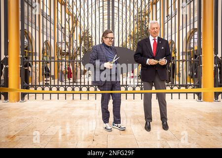 Eric Domb, fondateur et PDG de Pairi Daiza, et l'homme d'affaires belge ...