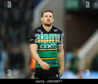 Fraser Dingwall des Saints de Northampton lors du match de la coupe des ...