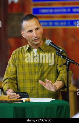 Le lieutenant-colonel Shawn Tabankin, commandant du 1st Bataillon, 69th ...