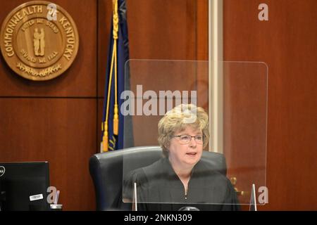 Circuit Court Judge Ann Bailey Smith listens as Commonwealth Prosecutor ...