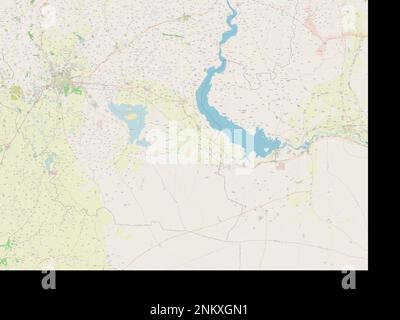 Alep, province de Syrie. Ouvrez la carte des rues. Lieux et noms des ...