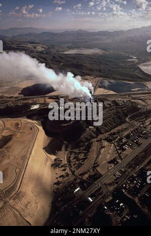 1970s Amérique: Inspiration Consolidated Copper co. Usine de raffinage ...