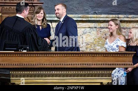 State Rep. Bryan Cutler, R-Lancaster County, is sworn in by Washington ...