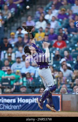LSU Tigers catcher Alex Milazzo (20) on defense against the Oklahoma ...