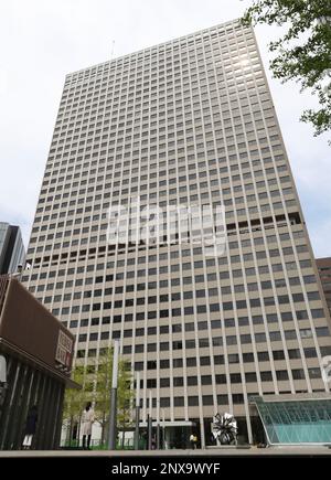 A picture shows Japan's first skyscraper Kasumigaseki Building in ...