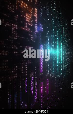 Arrière-plan des symboles de code binaire indiquant les codes de ...