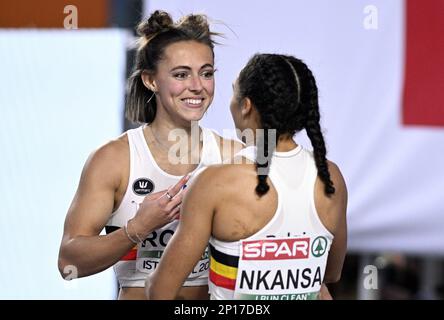 Rani Rosius Belge et Delphine Nkansa Belge célèbrent un record ...