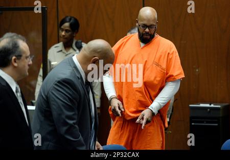Marion "Suge" Knight appears in court for a bail review hearing in his ...