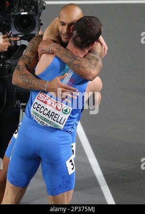 Istanbul, Turquie, 4 mars 2023. Lamont Marcell Jacobs d'Italie, Pascal ...