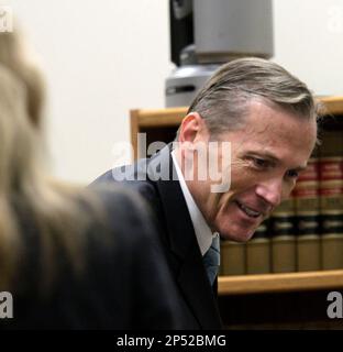 Martin MacNeill enters Judge Derek Pullan's 4th District Court in Provo ...