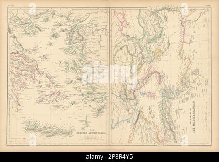 Carte de la mer Égée Photo Stock - Alamy