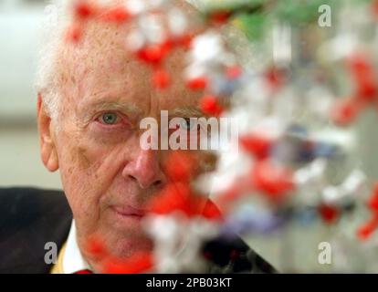 US scientist and DNA discoverer James Watson poses for photographers ...