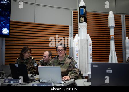 Toulouse, France. 10th mars 2023. L'armée française lors de la ...