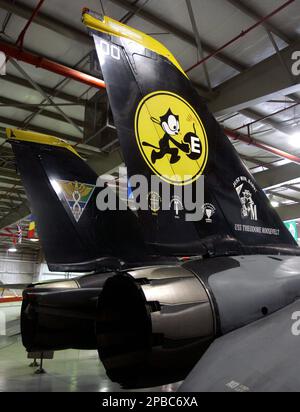 An F-14D, bearing the name of Capt. Dale Snodgrass, "Snort", is seen at ...