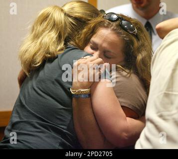 Ashley Koester, right, the wife of slain Lake County Deputy Wayne ...