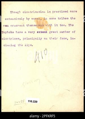 Topoke homme avec cicatrices faciales (1907, aujourd'hui République ...