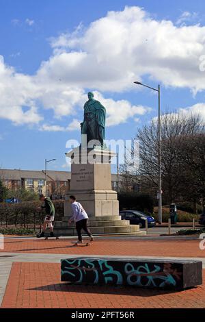 Statue de 2nd marquis (marquis) de Bute, John Crichton Stuart, K.T ...