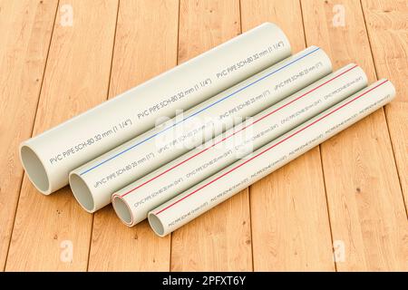 Tuyaux en PVC, tuyaux en composite, tuyaux en uPVC, tuyaux en CPVC avec carte de croissance. 3D ...