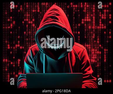 Hacker modernisé anonyme. Concept et idée du piratage de la ...
