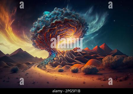 Panspermie, vie dans l'espace, ADN dans la galaxie arrière-plan ...