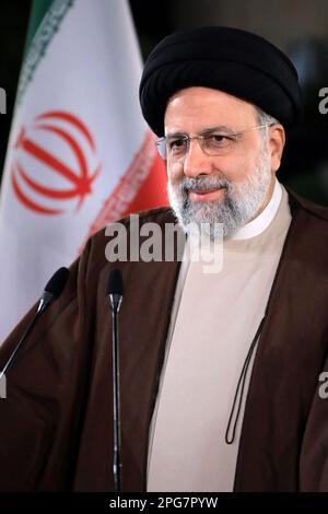 Téhéran, Iran. 20th mars 2023. Le président iranien, Ebrahim Raisi ...