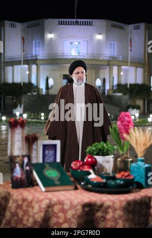 Téhéran, Iran. 20th mars 2023. Le président iranien, Ebrahim Raisi ...